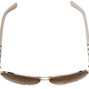 Kate Spade New York Women's Dalia Aviator Sunglasses, Gold & Brown Gradient, 58 mm