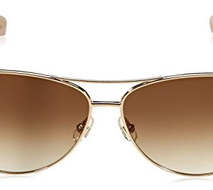 Kate Spade New York Women's Dalia Aviator Sunglasses, Gold & Brown Gradient, 58 mm