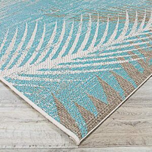 Couristan Monaco Area Rug, 2' x 3'7", Aqua