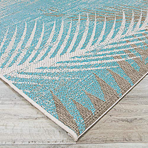 Couristan Monaco Area Rug, 2' x 3'7", Aqua