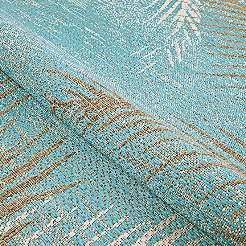 Couristan Monaco Area Rug, 2' x 3'7", Aqua