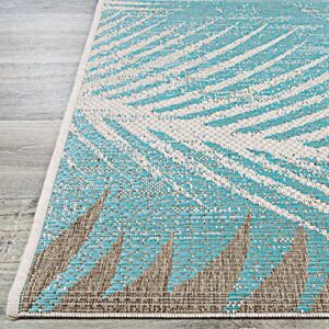 Couristan Monaco Area Rug, 2' x 3'7", Aqua