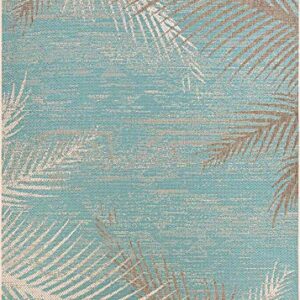 Couristan Monaco Area Rug, 2' x 3'7", Aqua