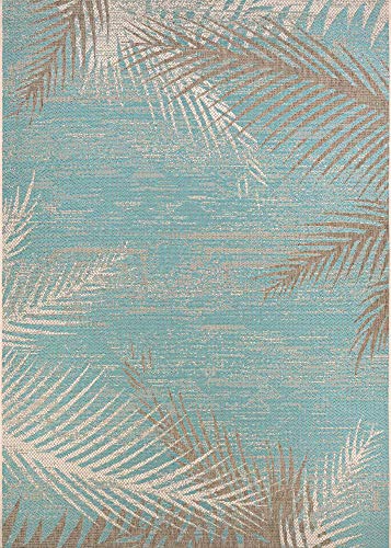 Couristan Monaco Area Rug, 2' x 3'7", Aqua