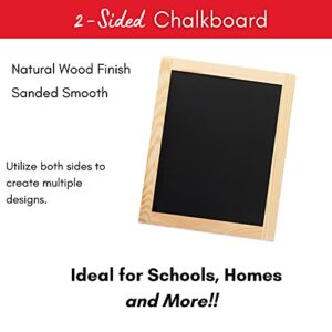 Plaid Double Sided Framed Chalkboard, 8.5"X10.5", 1 Pack