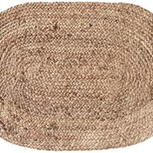 LR Resources Jute LR50135-NAT2030 Natural Rectangle 2 X 3 ft Indoor Area Rug, 2' x 3',