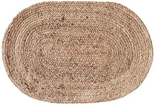 LR Resources Jute LR50135-NAT2030 Natural Rectangle 2 X 3 ft Indoor Area Rug, 2' x 3',