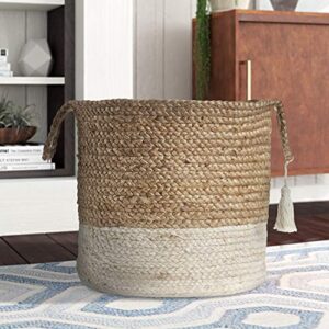 LR Home Montego Storage Basket, 19" High, Natural Jute