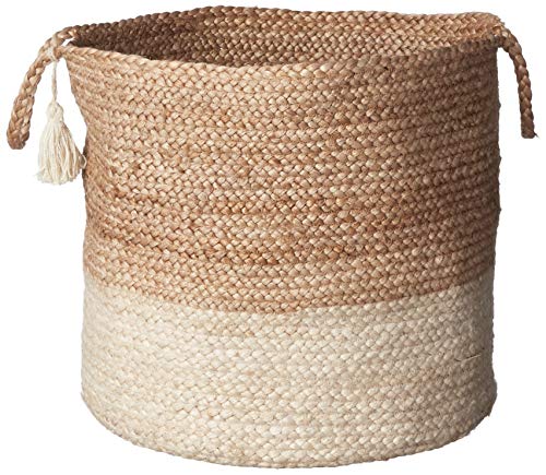 LR Home Montego Storage Basket, 19" High, Natural Jute