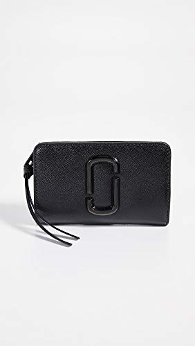 Marc Jacobs Women's Snapshot Compact Wallet, Black, One Size