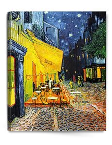 decorarts – cafe terrace at night, vincent van gogh art reproduction. giclee canvas prints wall art for home decor 30×24