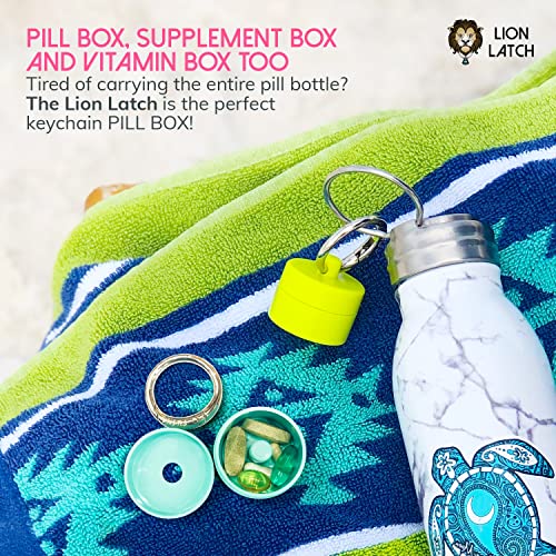 Lion Latch: As Seen on Shark Tank, Traveling Jewelry Holder Storage, Pill Box Keychain Container, Jewelry Box Case, SINGLE - Mint