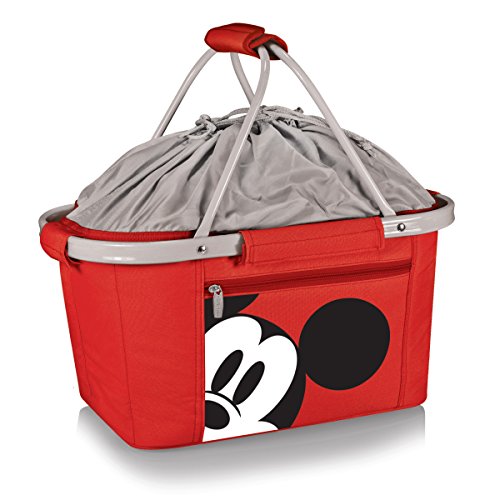 ONIVA - a Picnic Time brand 645-00-100-014-11 Metro Basket Collapsible Cooler Tote, Mickey Mouse - Red