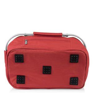 ONIVA - a Picnic Time brand 645-00-100-014-11 Metro Basket Collapsible Cooler Tote, Mickey Mouse - Red