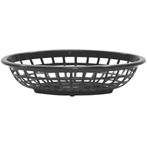 tablecraft black polyethylene 7-3/4″ oval side order basket