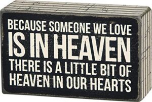 primitives by kathy someone we love in heaven bereavement box sign