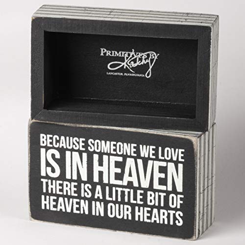 Primitives by Kathy Someone We Love in Heaven Bereavement Box Sign