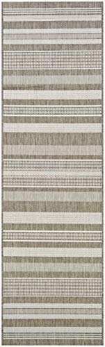 Couristan Gazebo Area Runner Rug 2'3" x 7'10" Champagne-Taupe