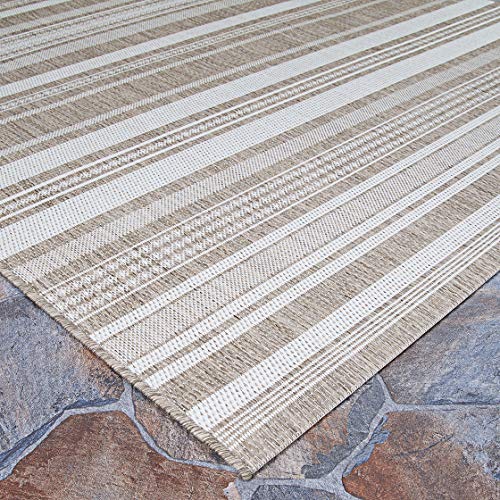 Couristan Gazebo Area Runner Rug 2'3" x 7'10" Champagne-Taupe