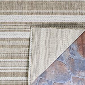 Couristan Gazebo Area Runner Rug 2'3" x 7'10" Champagne-Taupe