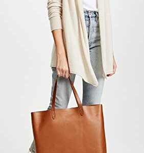 Madewell Women's The Transport Tote, English Saddle, Tan, Brown, One Size