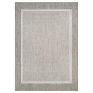 Couristan Recife Stria Texture Indoor/Outdoor Area Rug, 3'9" x 5'5", Champagne-Taupe