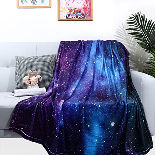 Blankets Sofa Bed Throw Lightweight Cozy Plush House Nebula Galaxy Colourful 60"x80"