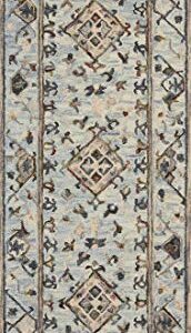 Loloi II Beatty Collection Traditional Oriental Area Rug, 2'-3" x 3'-9", LT. Blue/Blue