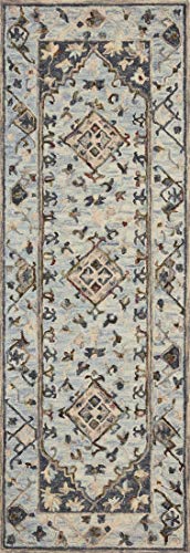 Loloi II Beatty Collection Traditional Oriental Area Rug, 2'-3" x 3'-9", LT. Blue/Blue