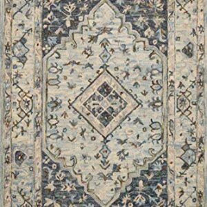 Loloi II Beatty Collection Traditional Oriental Area Rug, 2'-3" x 3'-9", LT. Blue/Blue