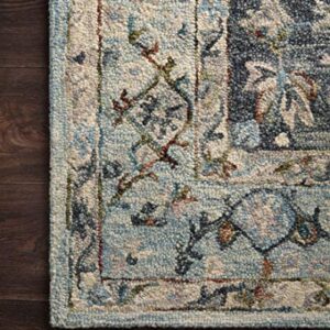 Loloi II Beatty Collection Traditional Oriental Area Rug, 2'-3" x 3'-9", LT. Blue/Blue