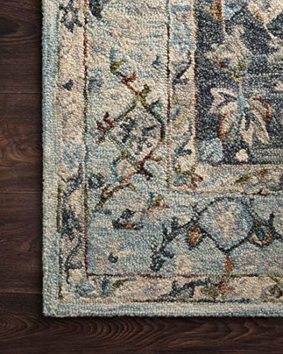 Loloi II Beatty Collection Traditional Oriental Area Rug, 2'-3" x 3'-9", LT. Blue/Blue