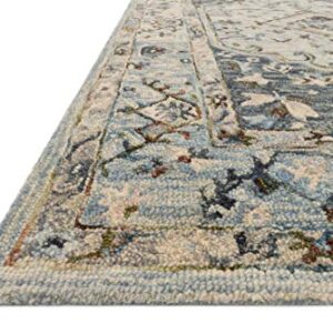 Loloi II Beatty Collection Traditional Oriental Area Rug, 2'-3" x 3'-9", LT. Blue/Blue