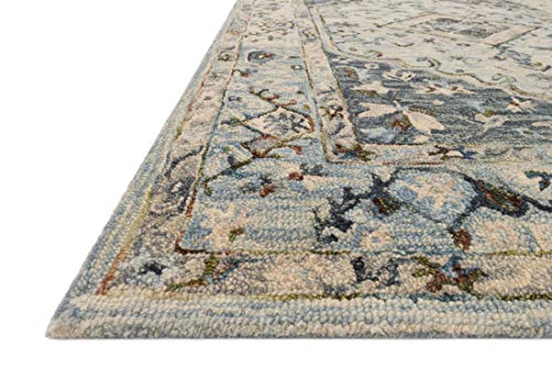 Loloi II Beatty Collection Traditional Oriental Area Rug, 2'-3" x 3'-9", LT. Blue/Blue