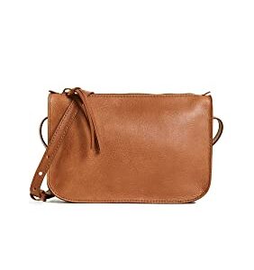 Madewell Women's The Simple Crossbody Bag, English Saddle, Tan, Brown, One Size