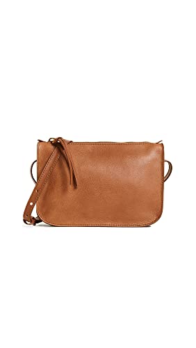 Madewell Women's The Simple Crossbody Bag, English Saddle, Tan, Brown, One Size