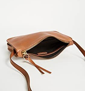 Madewell Women's The Simple Crossbody Bag, English Saddle, Tan, Brown, One Size