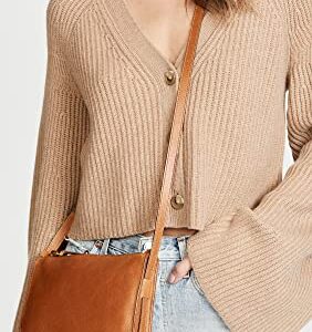 Madewell Women's The Simple Crossbody Bag, English Saddle, Tan, Brown, One Size