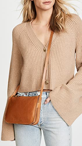 Madewell Women's The Simple Crossbody Bag, English Saddle, Tan, Brown, One Size