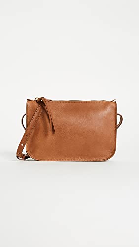 Madewell Women's The Simple Crossbody Bag, English Saddle, Tan, Brown, One Size