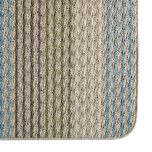 iCustomRug Multi Colored Loop Pile Berber Carpet Non Skid Utility Rug 4ft0in x 6ft0in (4' x 6') Sand Beige