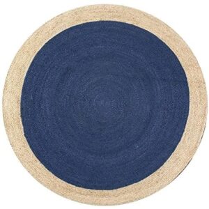 nuLOOM Eleonora Hand Woven Jute Area Rug, 3' x 5', Blue