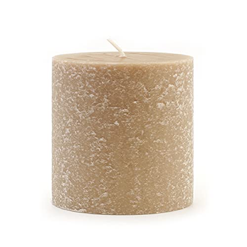 Root Candles 33345 Unscented Timberline Pillar Candle , 3 x 3-Inches , Taupe