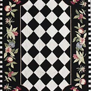 nuLOOM Farmhouse Rooster Area Rug, 3' 6" x 5' 6", Black