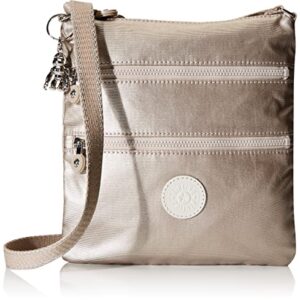 Kipling womens Keiko Mini Crossbody Bag, Metallic Glow, 8 L x 9 H 1.25 D US