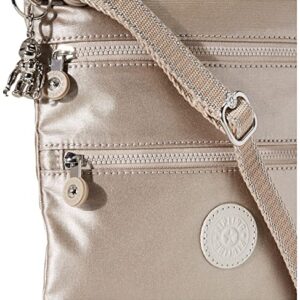 Kipling womens Keiko Mini Crossbody Bag, Metallic Glow, 8 L x 9 H 1.25 D US