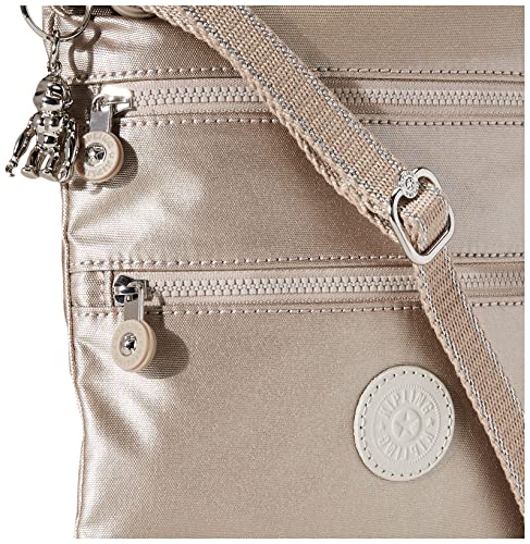 Kipling womens Keiko Mini Crossbody Bag, Metallic Glow, 8 L x 9 H 1.25 D US