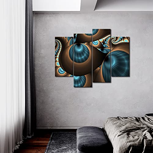 Abstract Blue Brown Like Several Holes Wall Art Painting The Picture Print On Canvas Abstract Pictures for Home Decor Decoration Gift