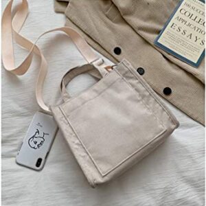 Danling&Unique Women/Girls Small Corduroy Pocket Tote Bag Mini Top Handle Bag Casual Shoulder Bag Handbag Crossbody Bag khaki