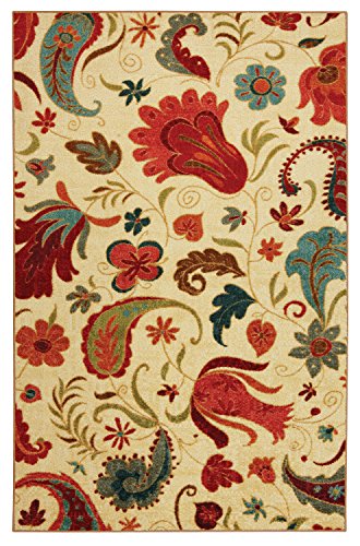 Mohawk Home Tropical Acres Area Rugs, 7 ft 6 in x 7 ft 6 in, Tan